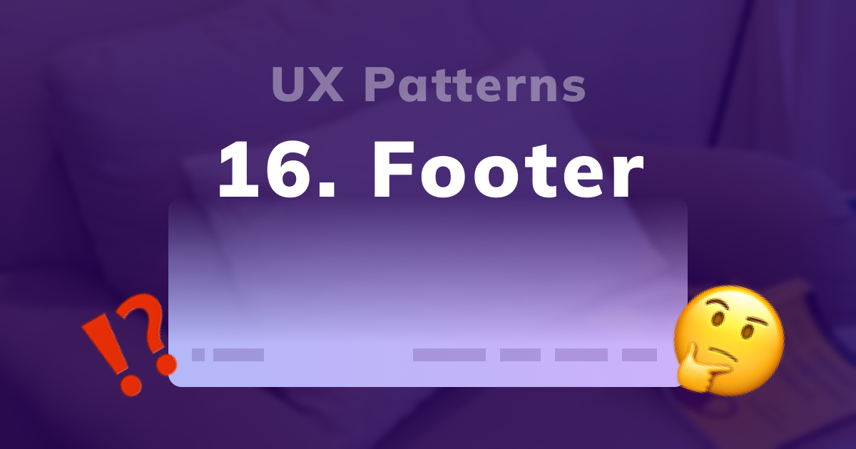 #PrzemoPatterns: Footer